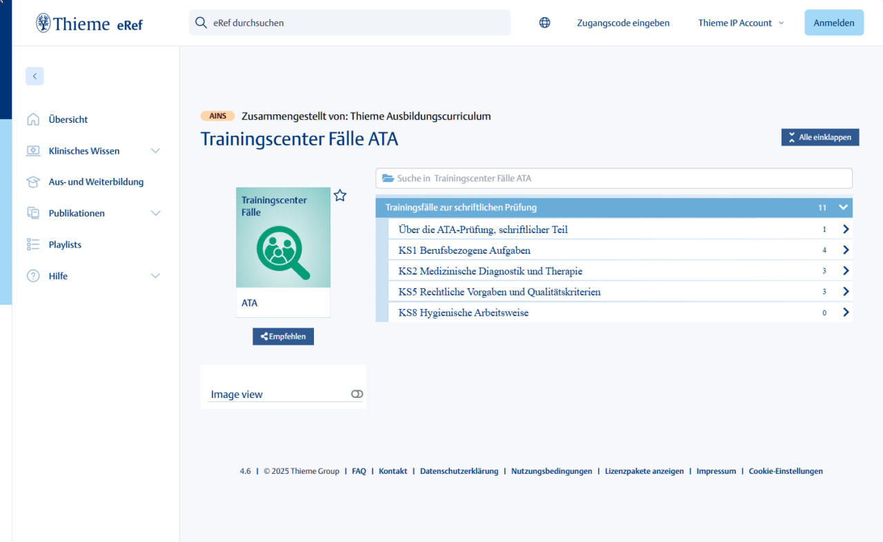 eRef ATA / OTA – Ausbildung digital & nachhaltig I Thieme